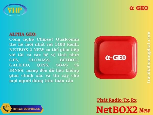 Máy GNSS RTK NETBOX 2 NEW - Giá Rẻ Nhất Tại Trắc Địa Hoàng Phát