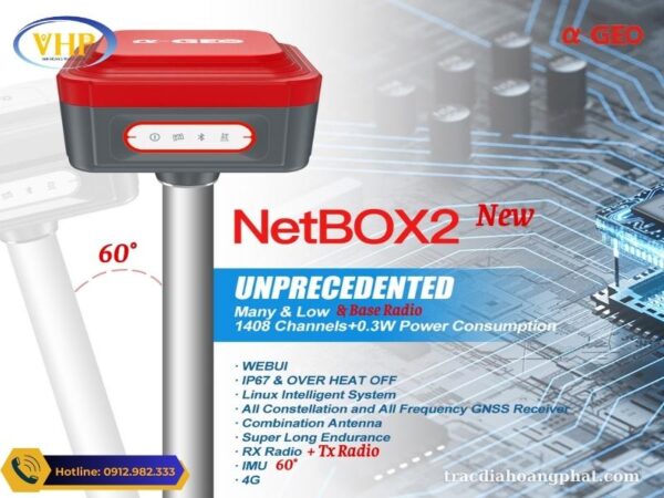 Máy GNSS RTK NETBOX 2 NEW - Giá Rẻ Nhất Tại Trắc Địa Hoàng Phát