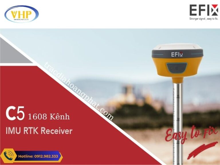 Máy GPS RTK EFIX C5: Giải Pháp Định Vị Chính Xác Cho Mọi Công Trình