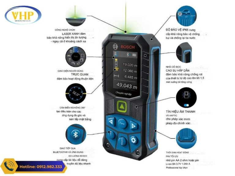Máy Đo Khoảng Cách Laser Bosch GLM 50-23G - Đánh Giá Và Tính Năng