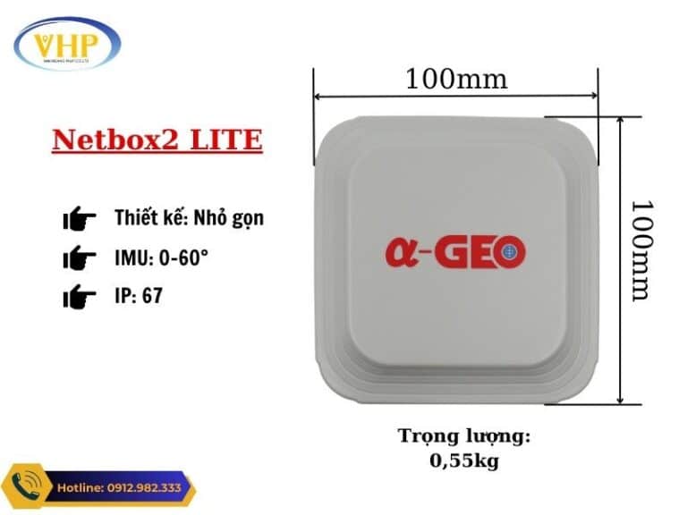 Máy GPS RTK Netbox2 LITE: Nhỏ Gọn, Mạnh Mẽ, Kinh Tế